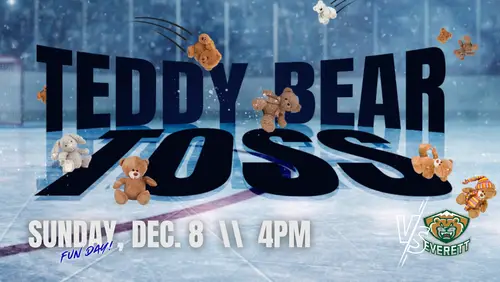Wenatchee Wild vs Everett Silvertips - Teddy Bear Toss - Town Toyota Center